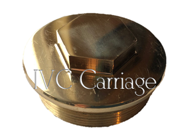 Carriage Wheel Brass, Chrome, Steel Hub Cap | IVC Carriage