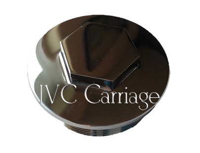 Carriage Wheel Brass, Chrome, Steel Hub Cap | IVC Carriage